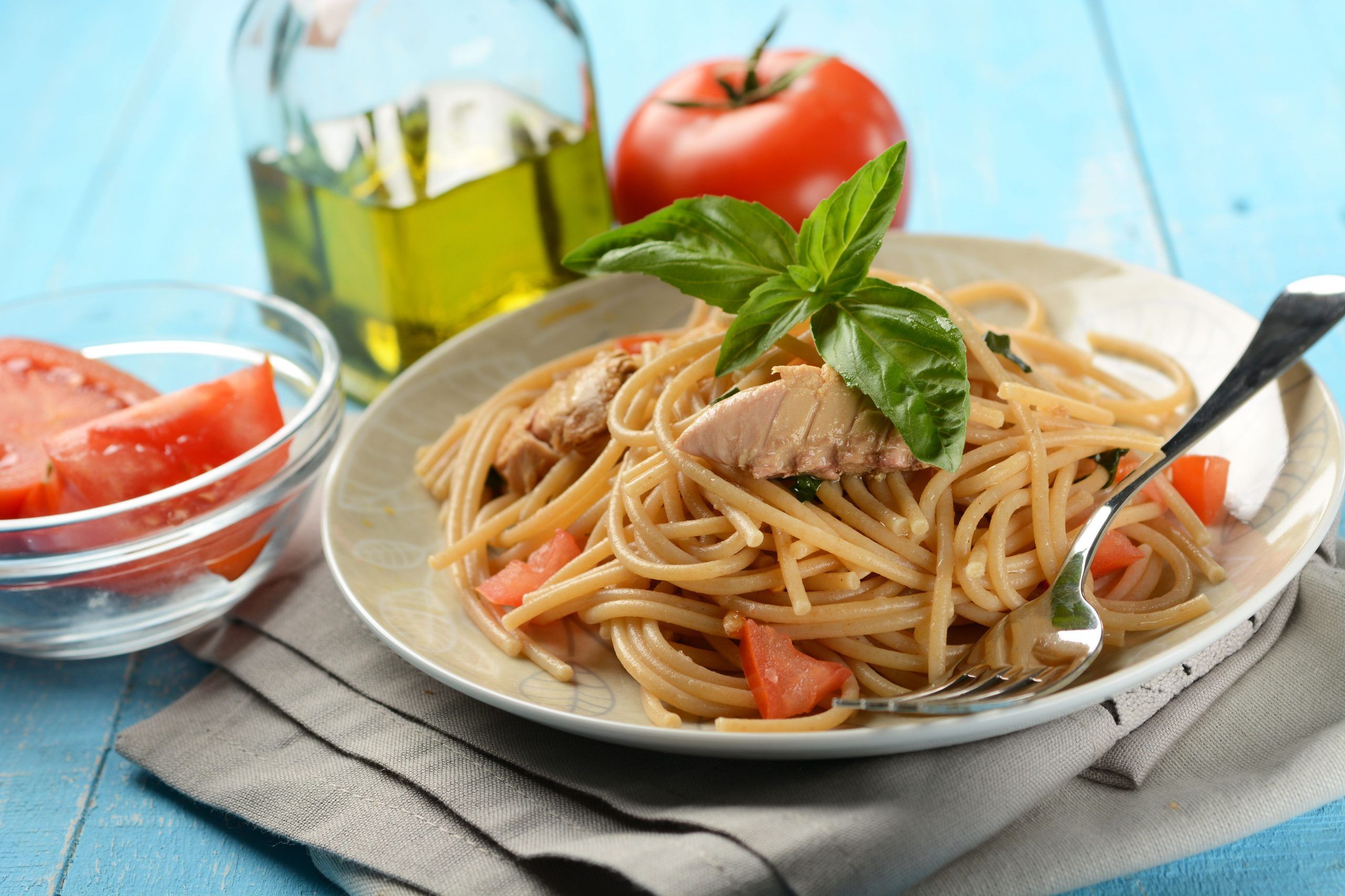 Spaghetti with Mackerel Fillets in Olive Oil - Delamaris